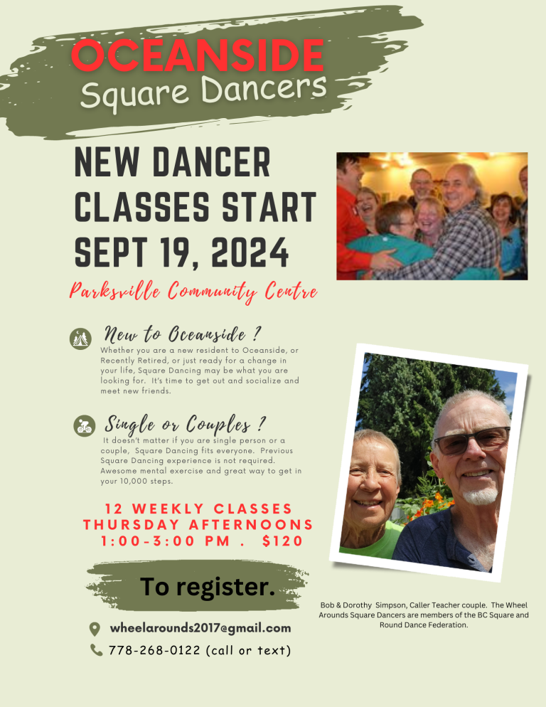 Oceanside Square Dancers, New Classes Starting on September 19, 2024 at ...